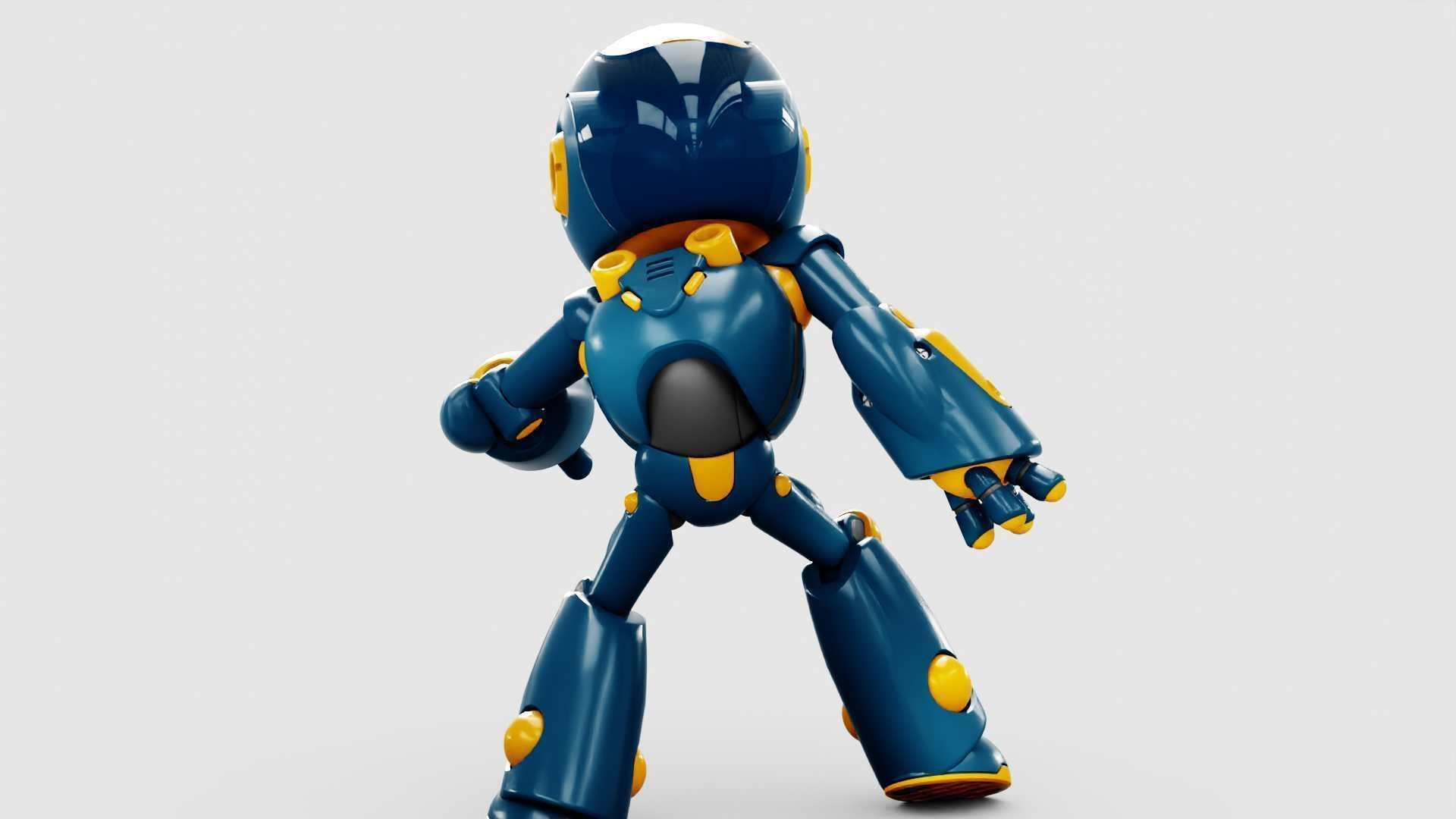 TOY BOT HUMOND RIGGED 3D model rigged | CGTrader