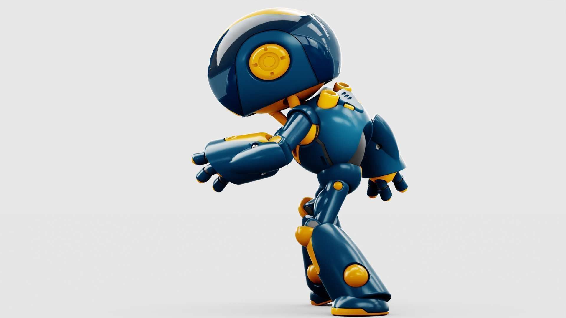 TOY BOT HUMOND RIGGED 3D model rigged | CGTrader