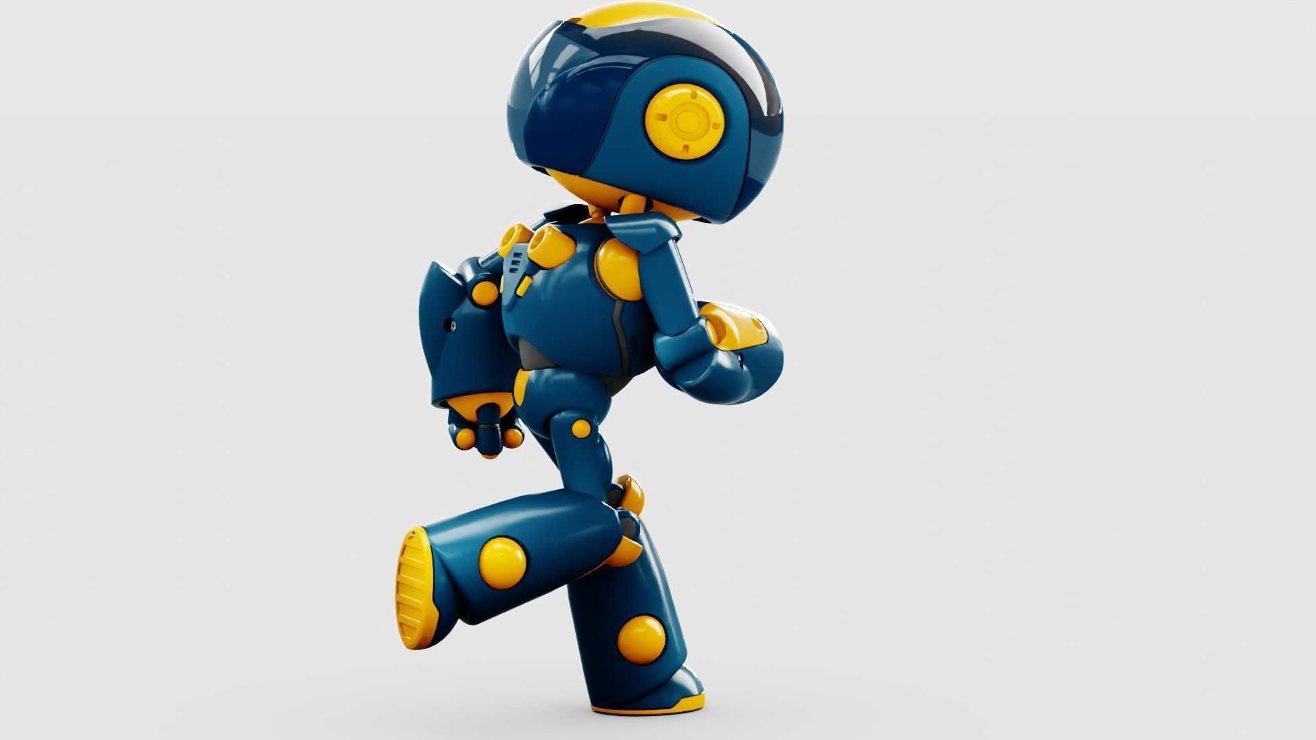TOY BOT HUMOND RIGGED 3D model rigged | CGTrader