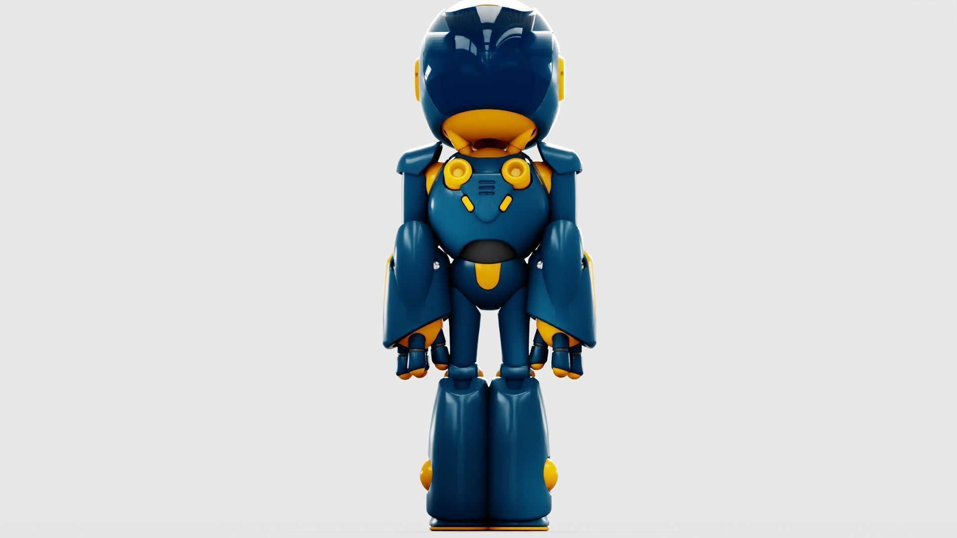 TOY BOT HUMOND RIGGED 3D model rigged | CGTrader