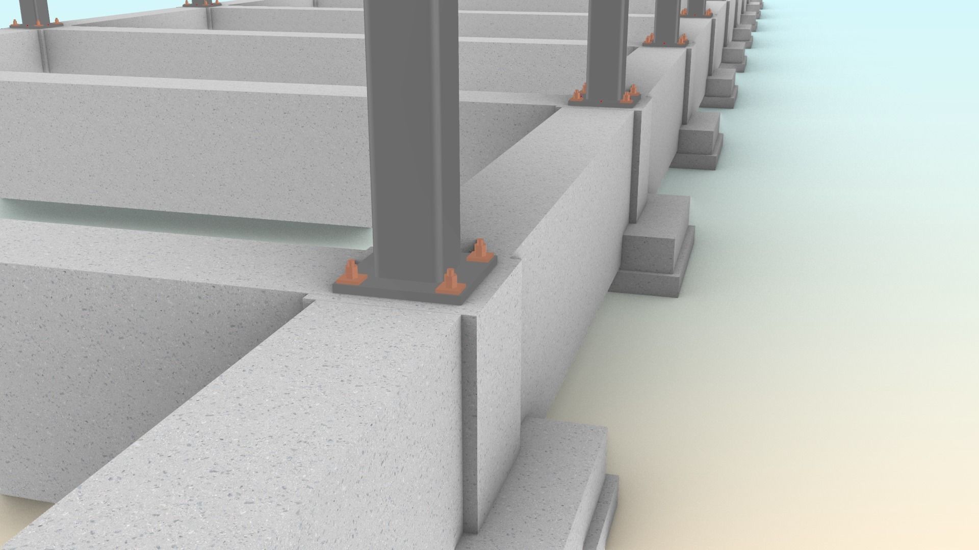 Steel model with Tension braces 3D model | CGTrader
