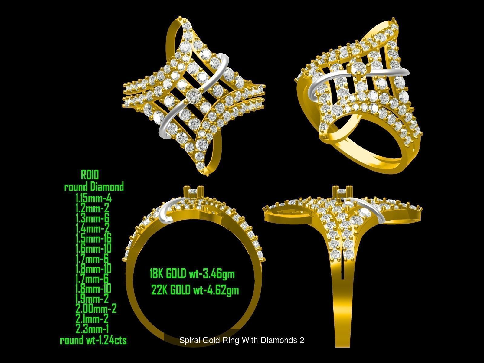 JCD 12 RING FILES 3D Model Collection | CGTrader