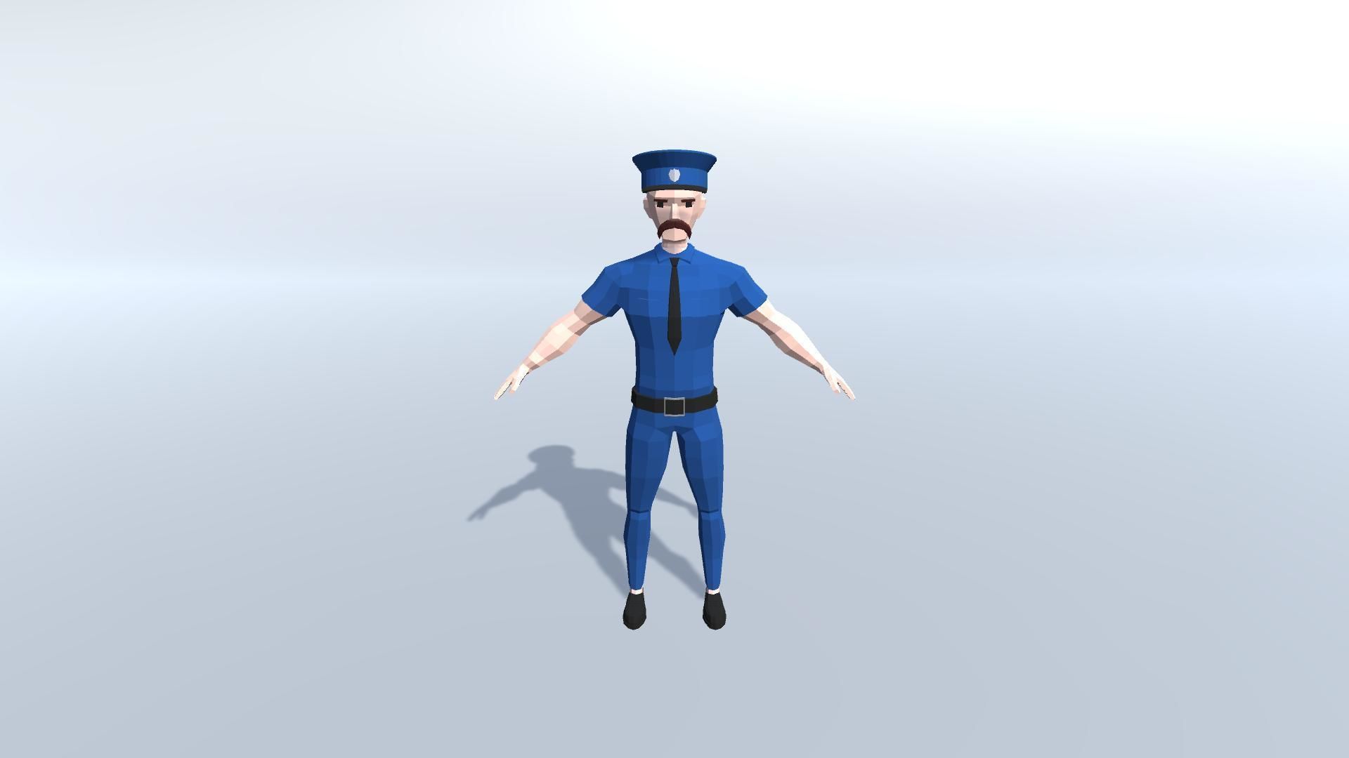 3D model POLYGON Police - LOWPOLY Police - Lowpoly Character VR / AR ...