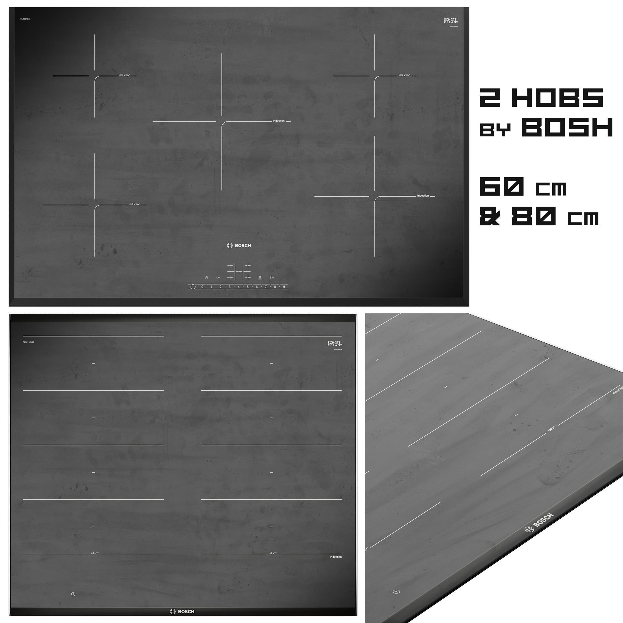 103 Bosch Induction hobs 3D model | CGTrader