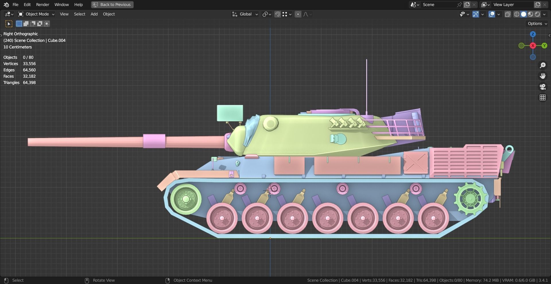 3D model Leopard 1a1a TANK BASE MESH VR / AR / low-poly | CGTrader