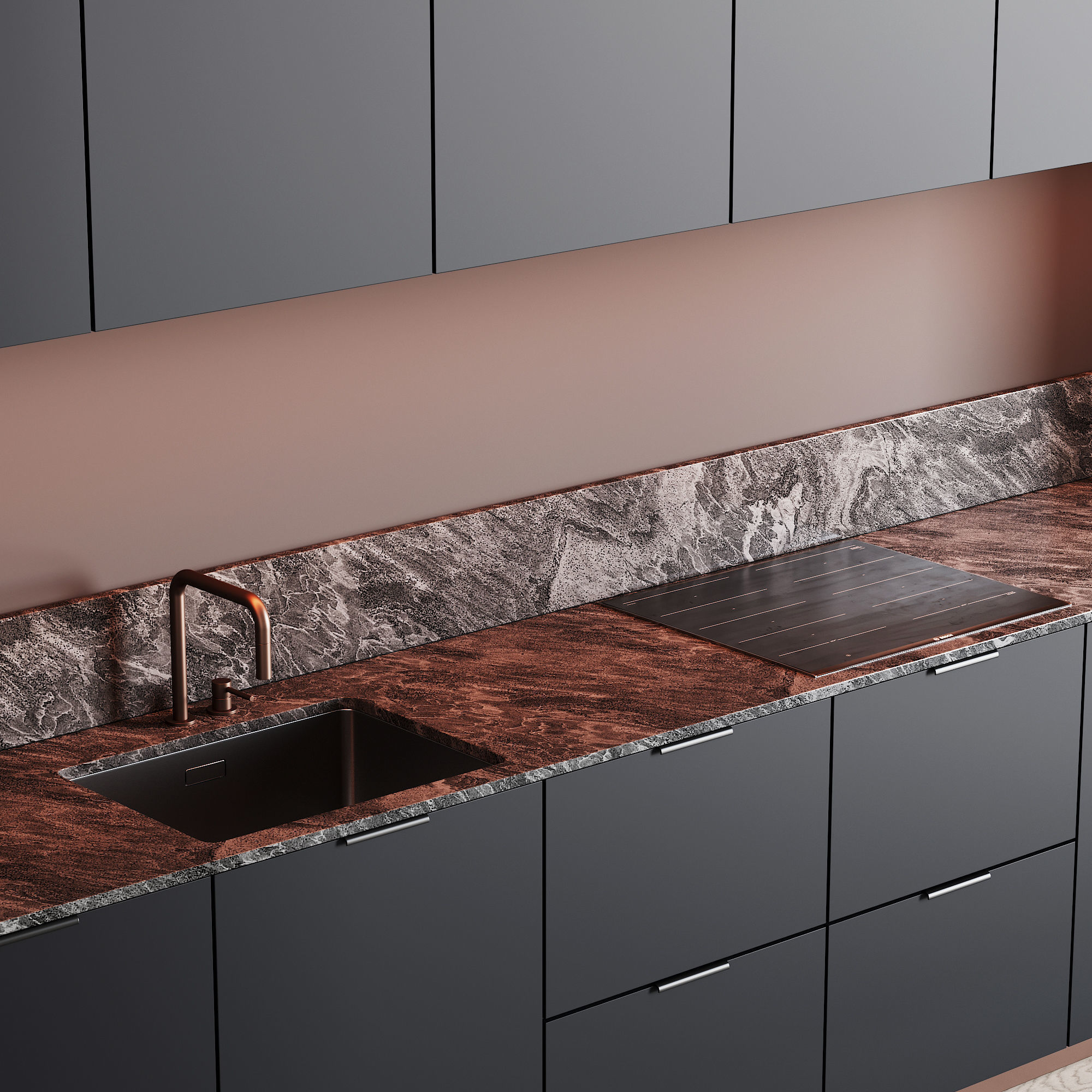 106 modern kitchen 03 eclectic minimal 3D model | CGTrader