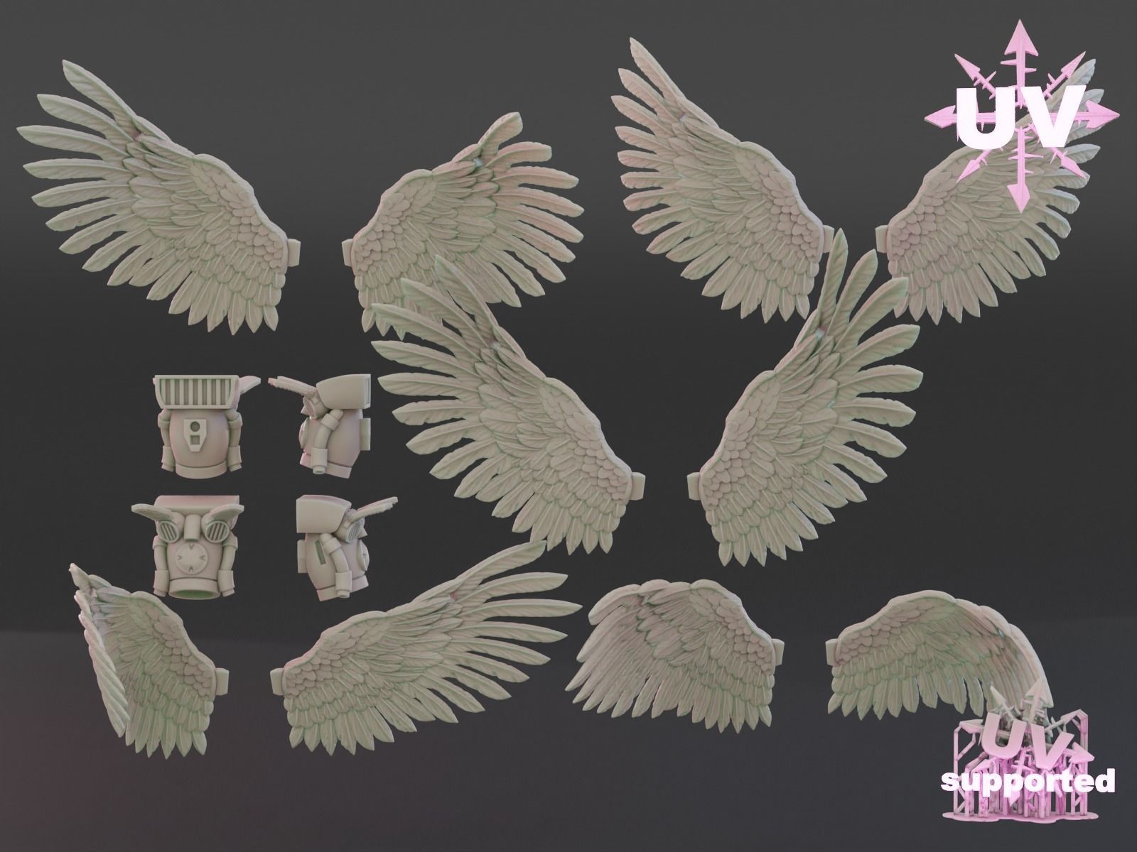 angelic jet pack 3D model 3D printable | CGTrader