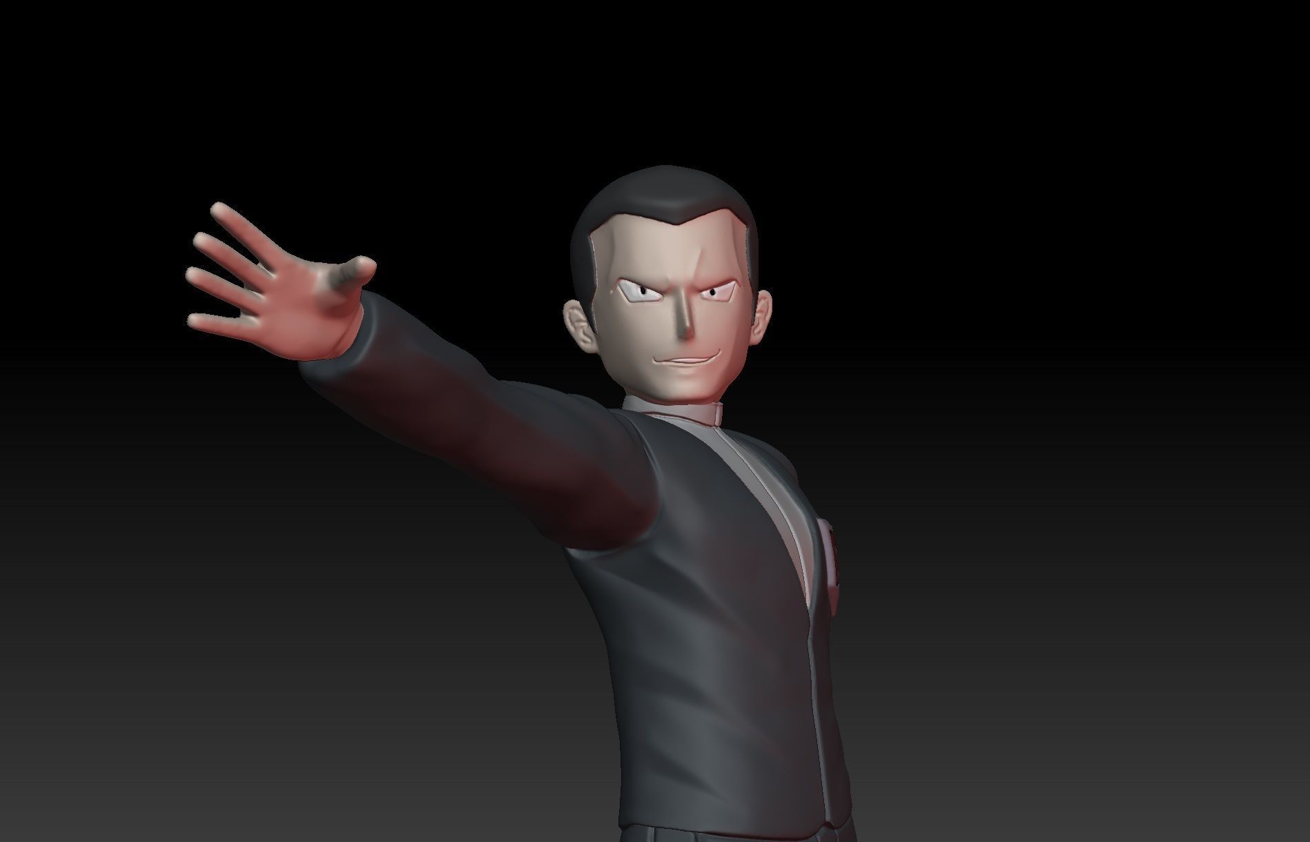 Pokemon Team Rocket Boss Giovanni 3D model 3D printable | CGTrader