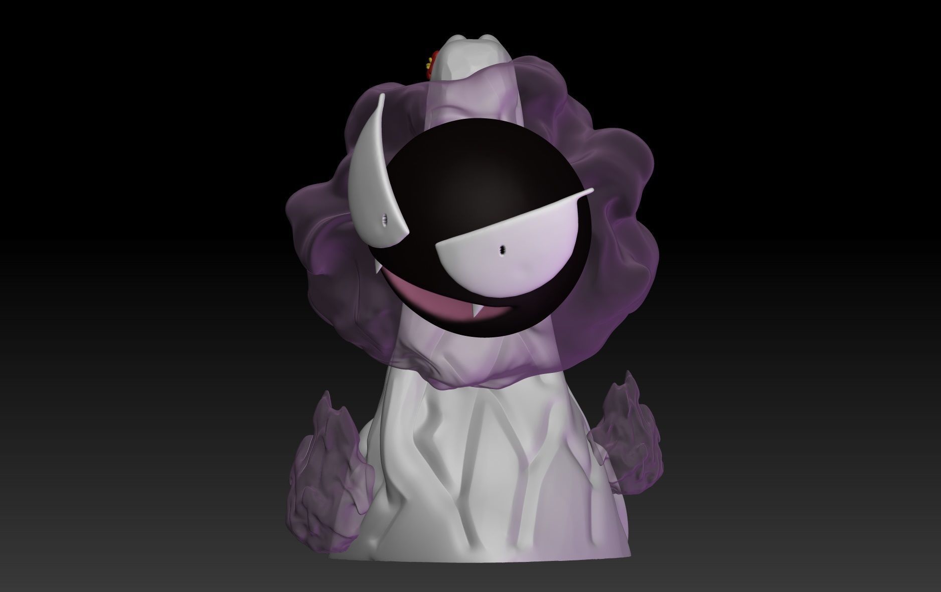 Pokemon Ghost of Maiden Peak Gastly 3D model 3D printable | CGTrader