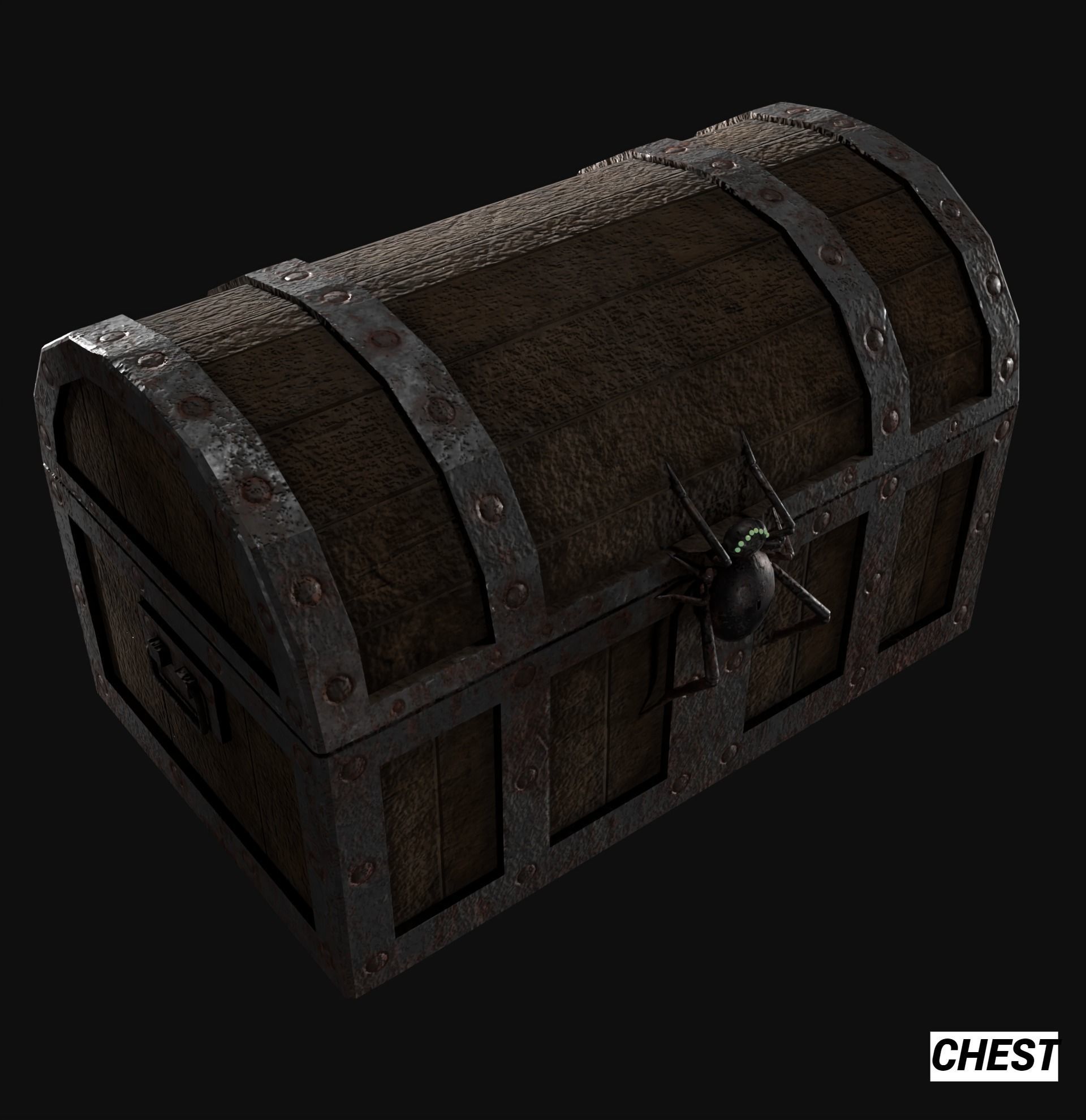 3D model Collection of dungeon items PBR low-poly game ready VR / AR ...