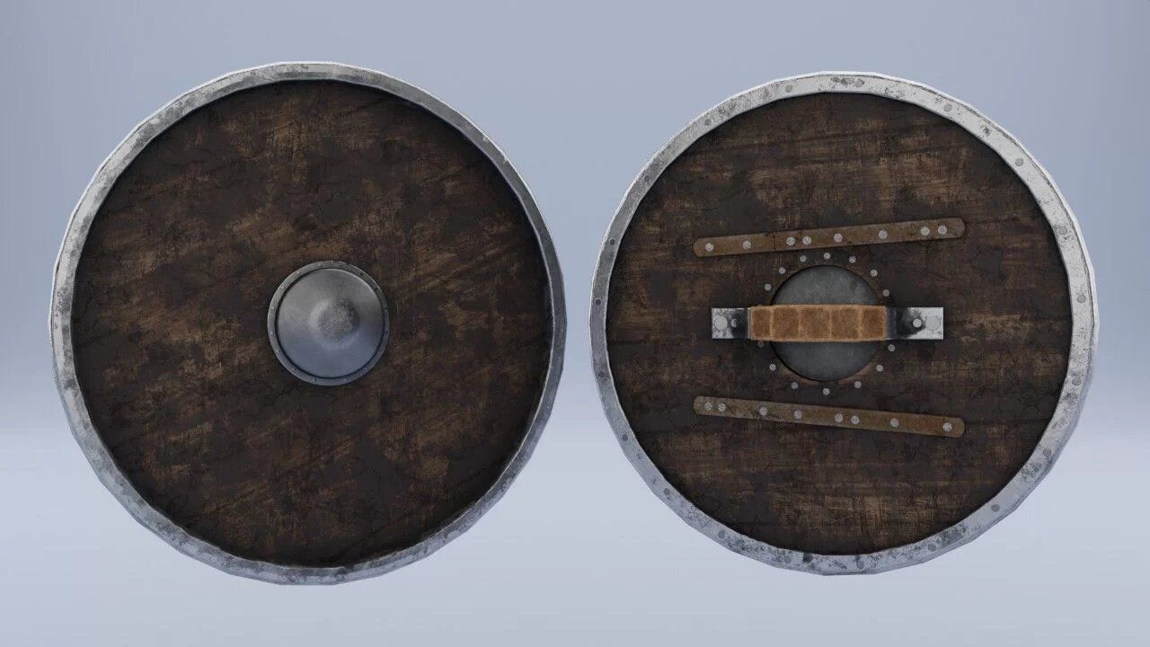 3D model Viking Shield 2K VR / AR / low-poly | CGTrader