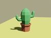 Cactus low poly model 3D model 3D printable | CGTrader
