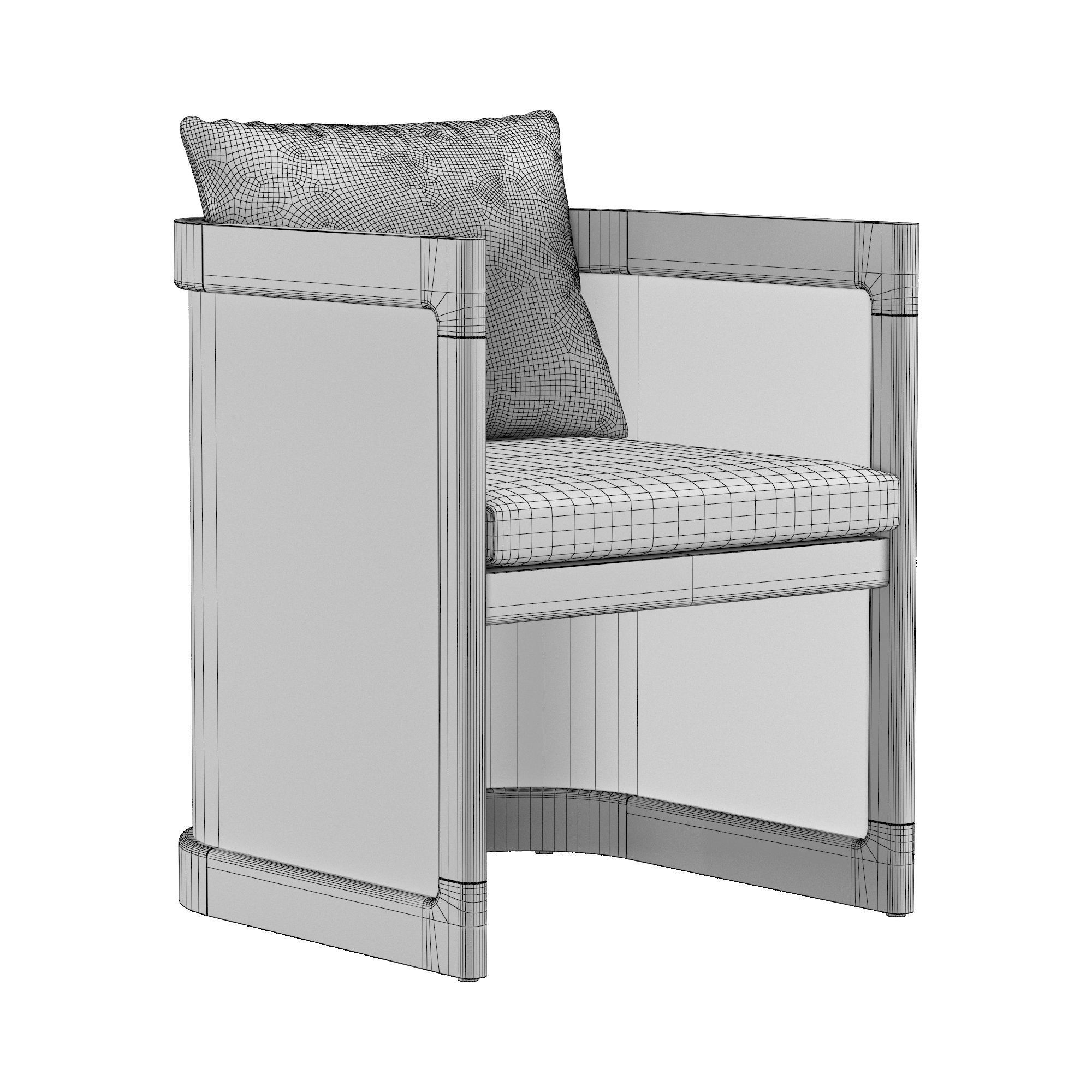 TRIESTE DINING group 3D model | CGTrader