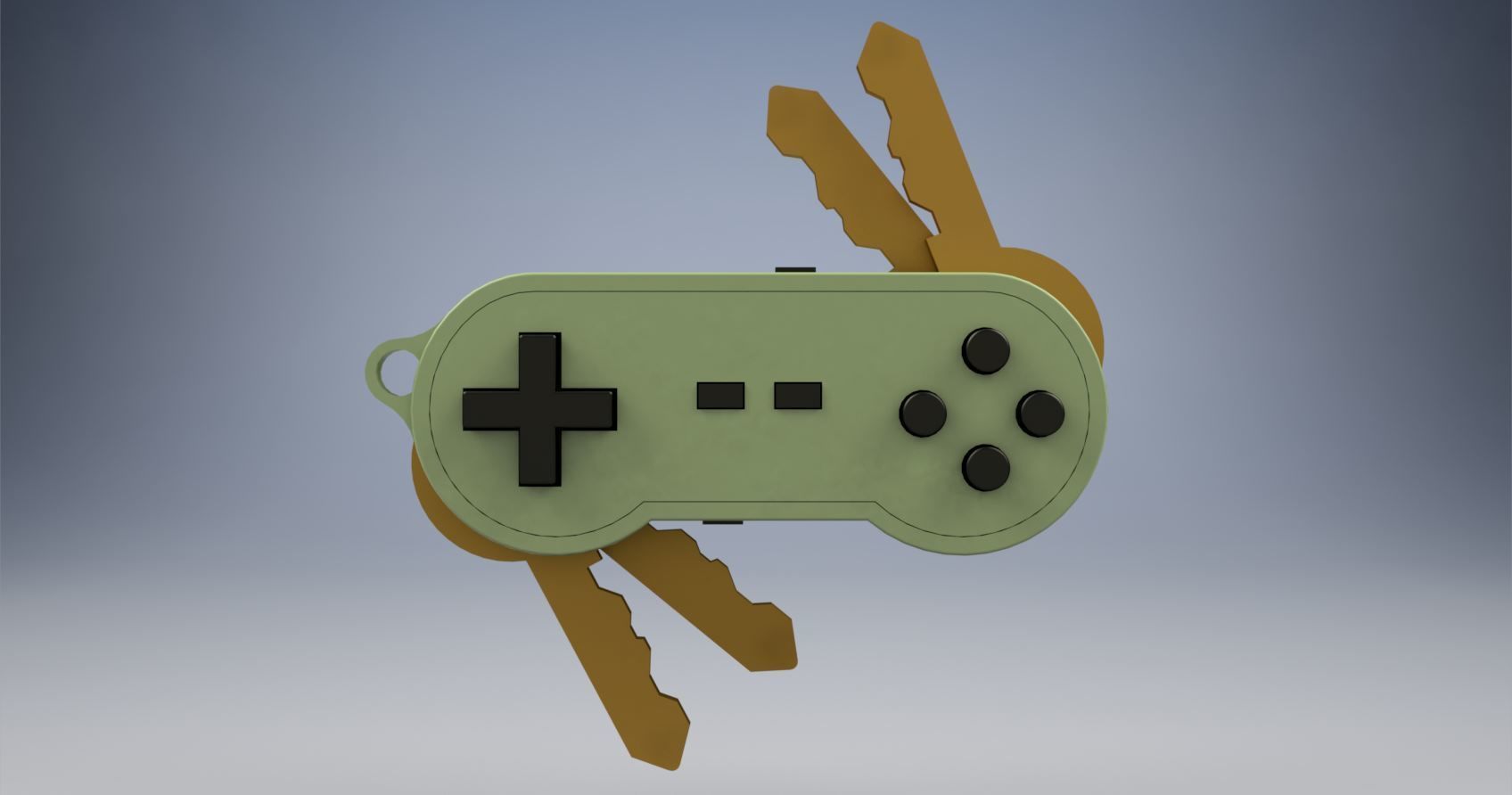 Key Controller Keychain 3D model 3D printable | CGTrader