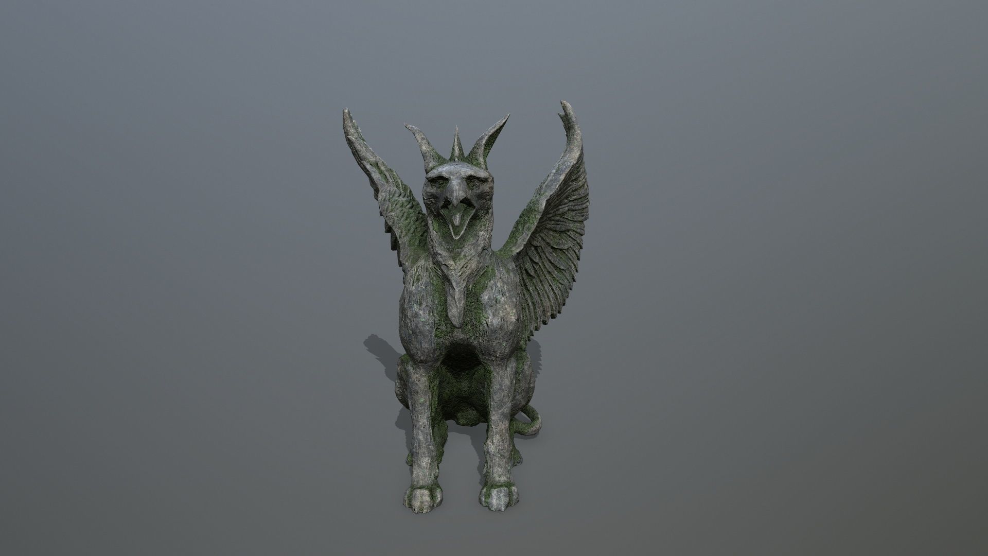 3D model Statue Creature VR / AR / low-poly | CGTrader