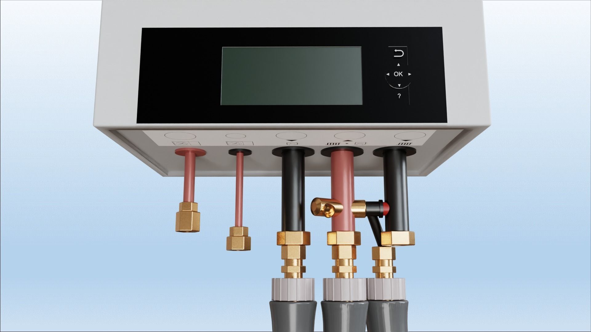 Air conditioning connections 3D model | CGTrader