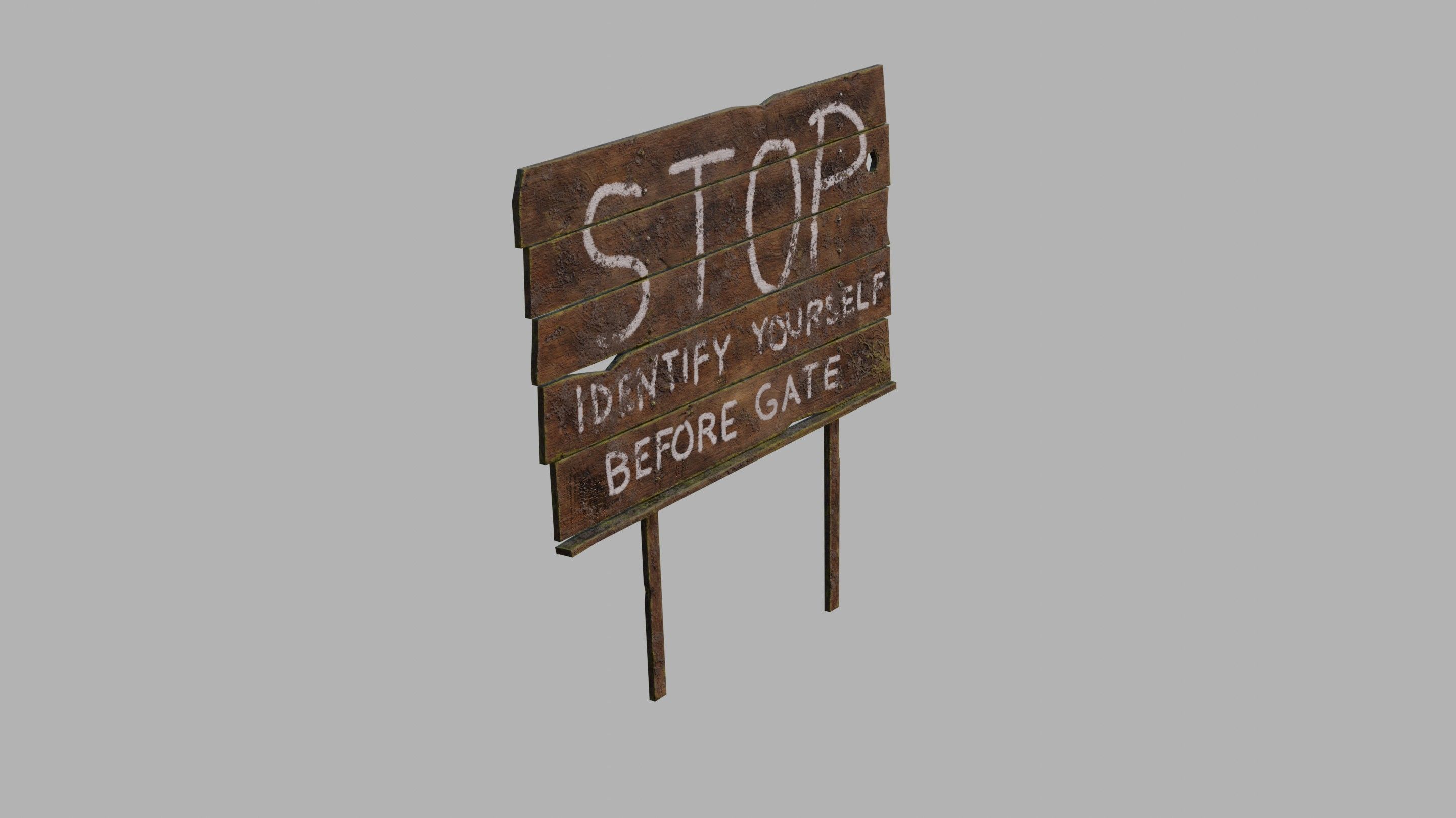 3D model Stop sign VR / AR / low-poly | CGTrader