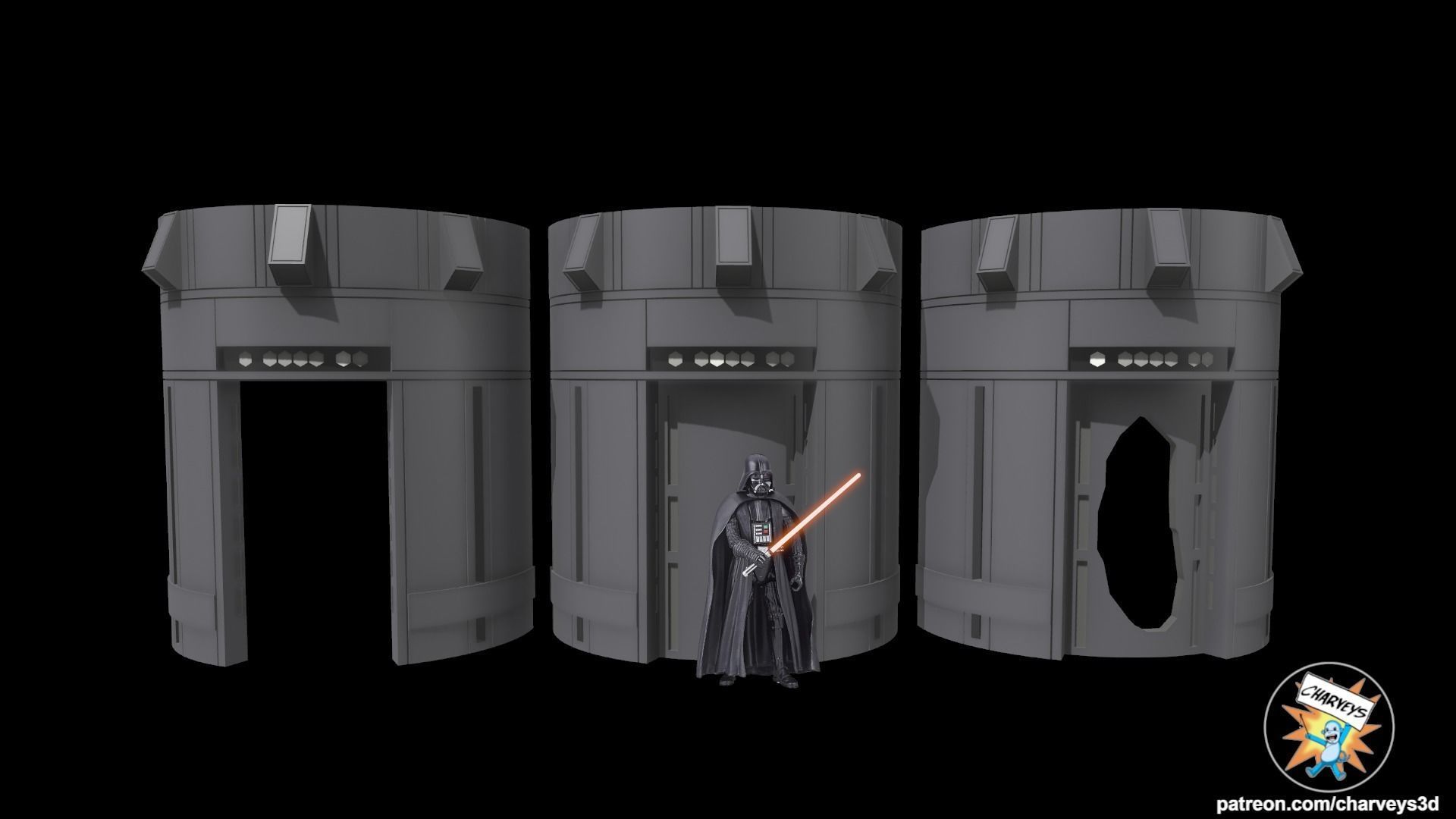 Star Wars Death Star Elevators for action figures 3D model 3D printable | CGTrader