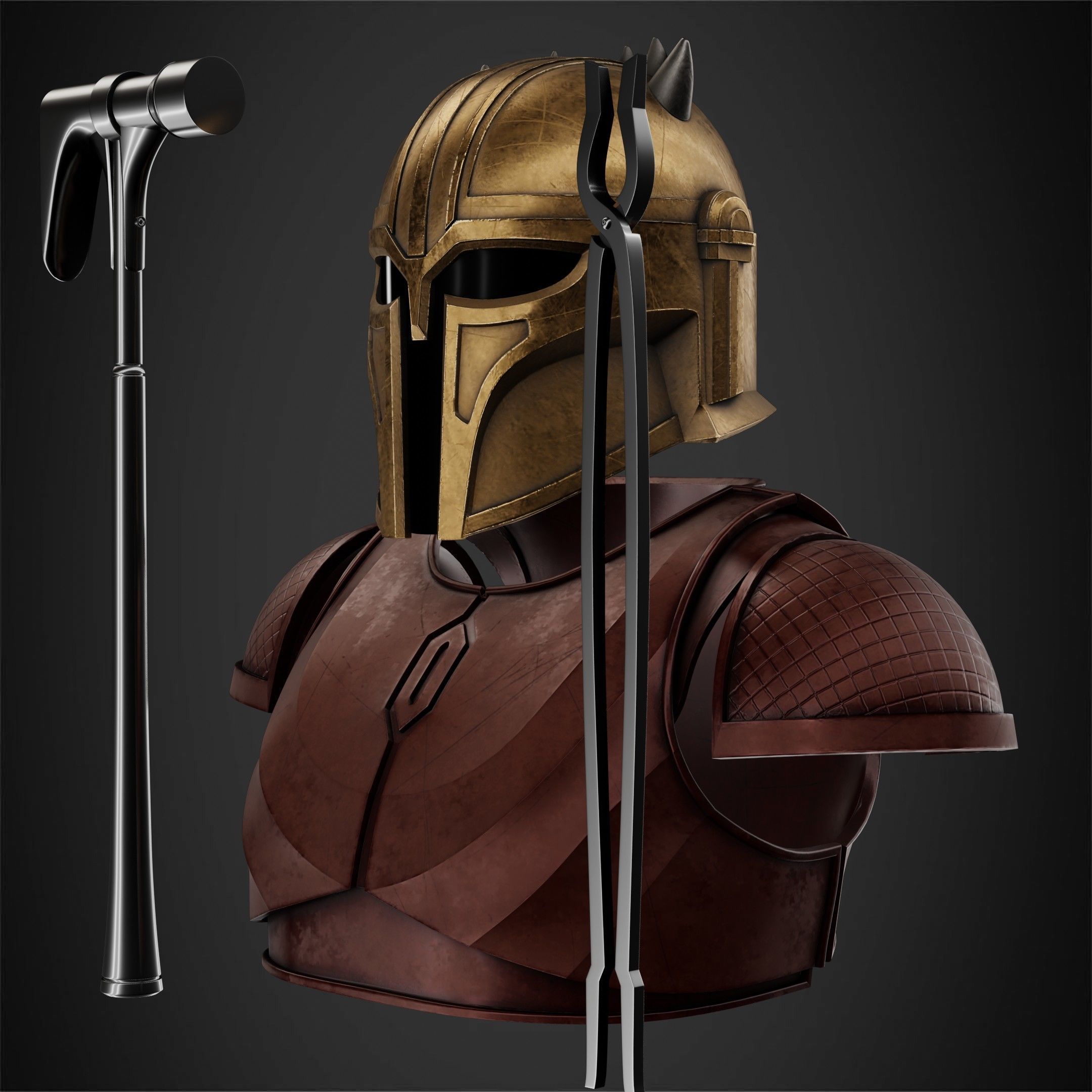 The Mandalorian Armorer Full Armor and Tools for Cosplay 3D Model ...