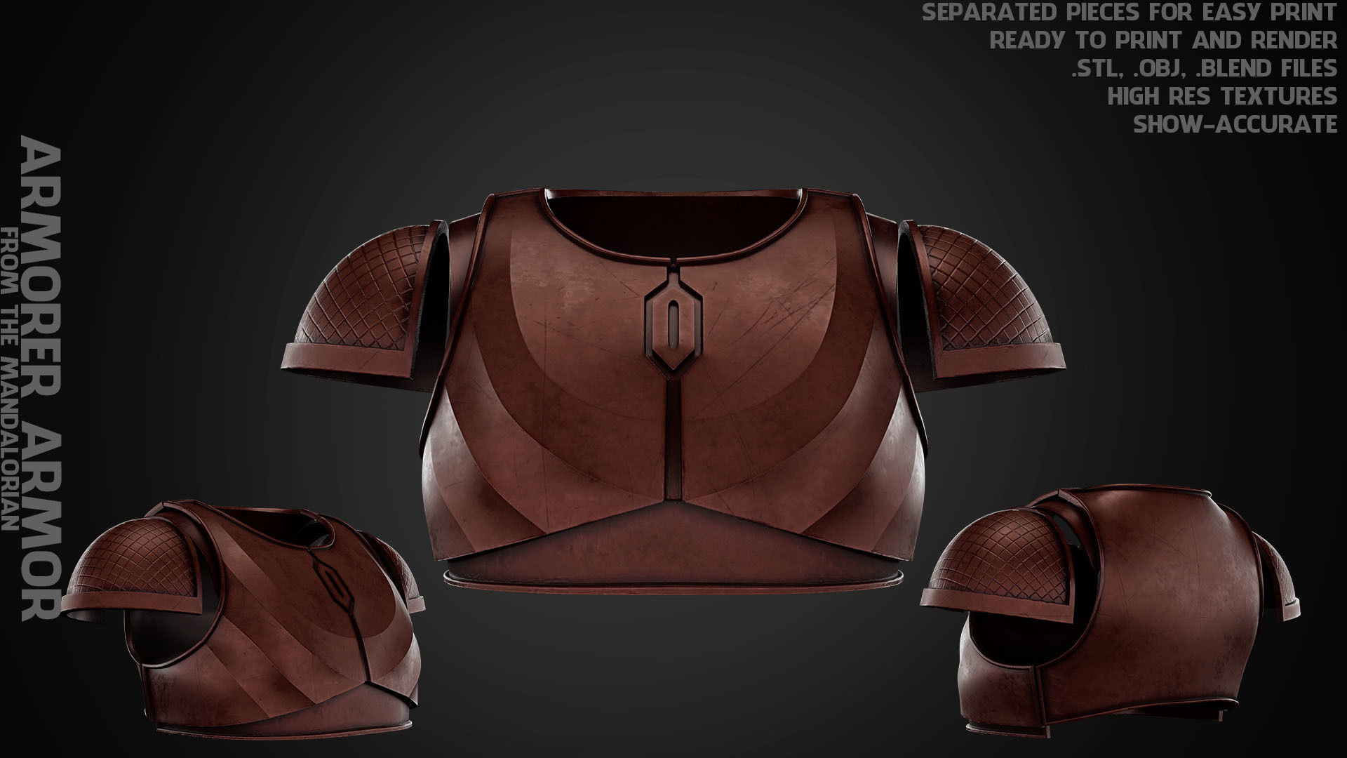 The Mandalorian Armorer Full Armor and Tools for Cosplay 3D Model ...