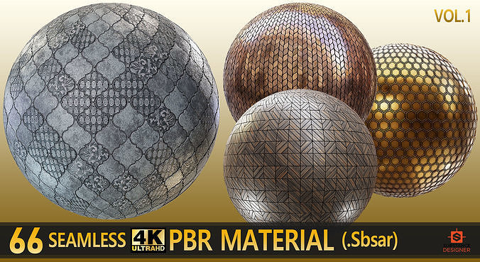 66 Seamless 4K Tile PBR Material Vol1 Texture | CGTrader