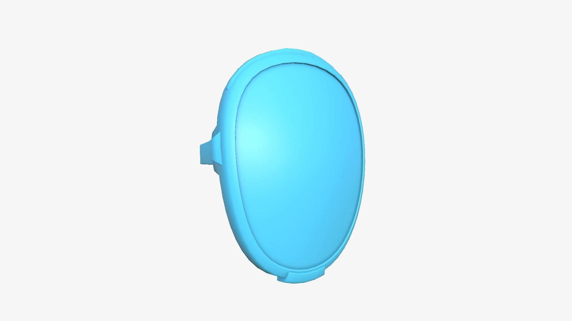 3D model LED Screen Mask A01 - Face A - Character Design VR / AR / low ...