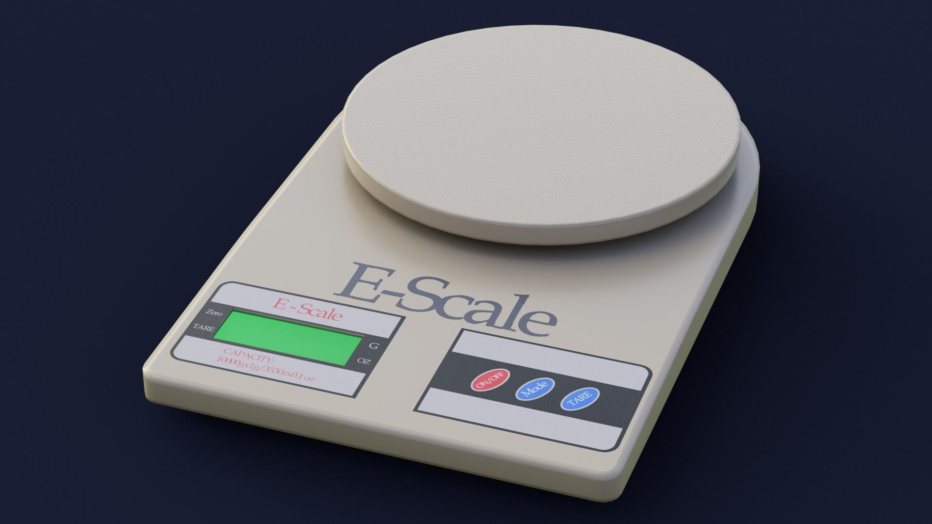 3D model Electronic kitchen scale PBR VR / AR / low-poly | CGTrader