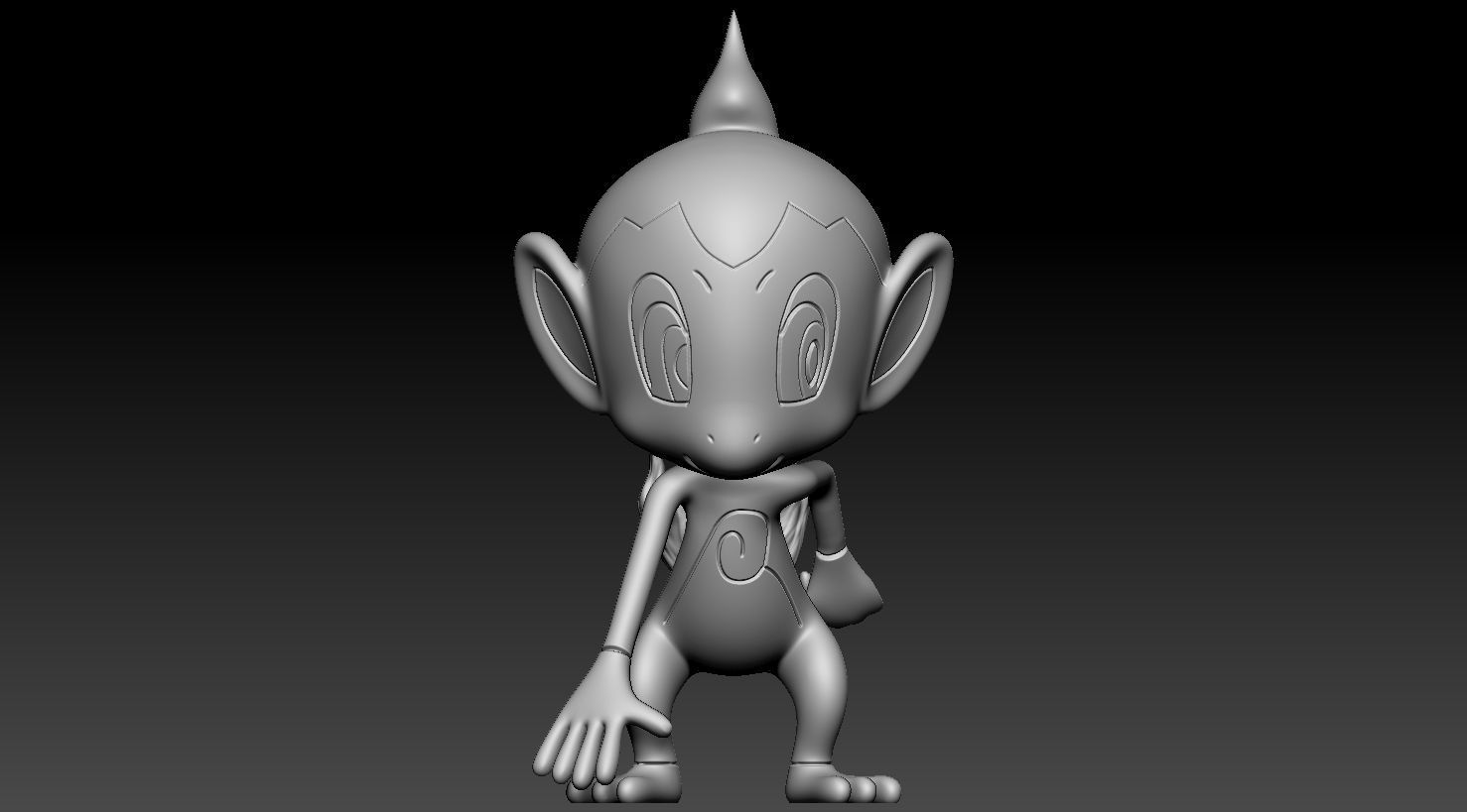Chimchar 3D model 3D printable | CGTrader