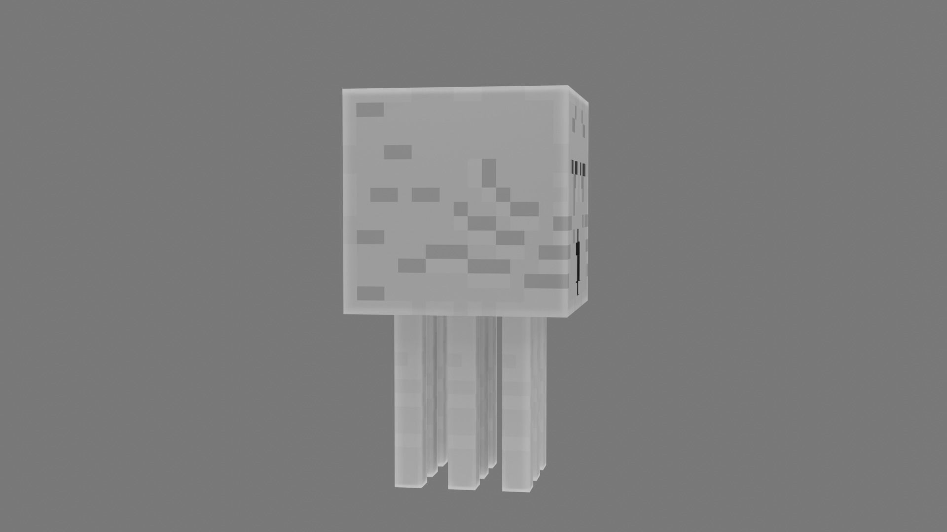 Minecraft Ghast 3d Model Animated Rigged Cgtrader