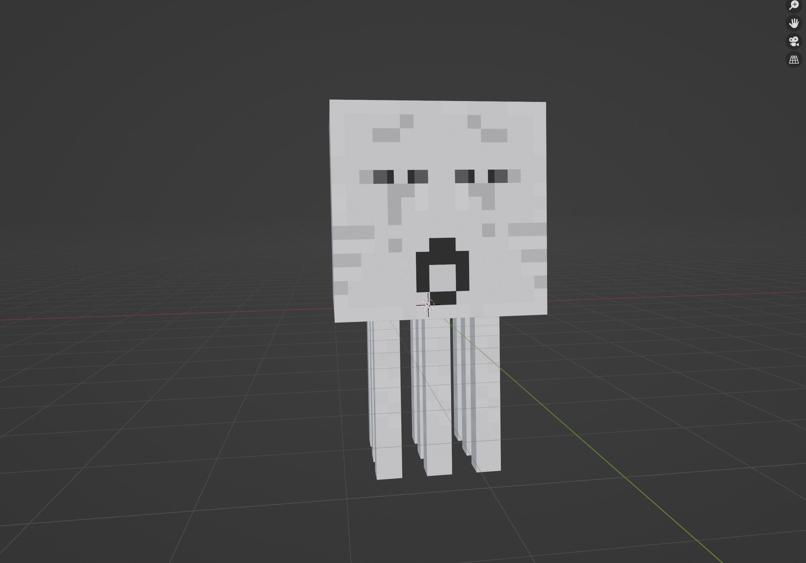 Minecraft Ghast 3D model animated rigged | CGTrader