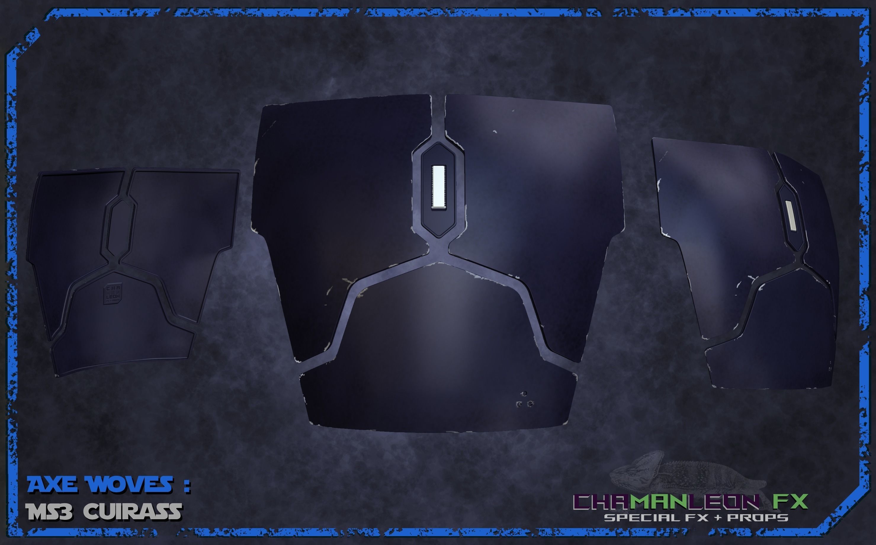 Axe Woves Cuirass The Mandalorian Cosplay Armor 3D model 3D printable ...