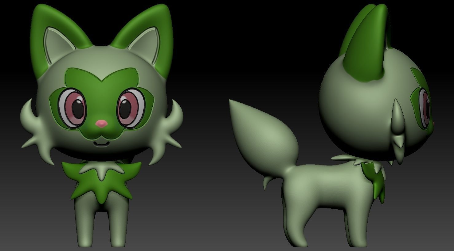 Sprigatito 3D model 3D printable | CGTrader