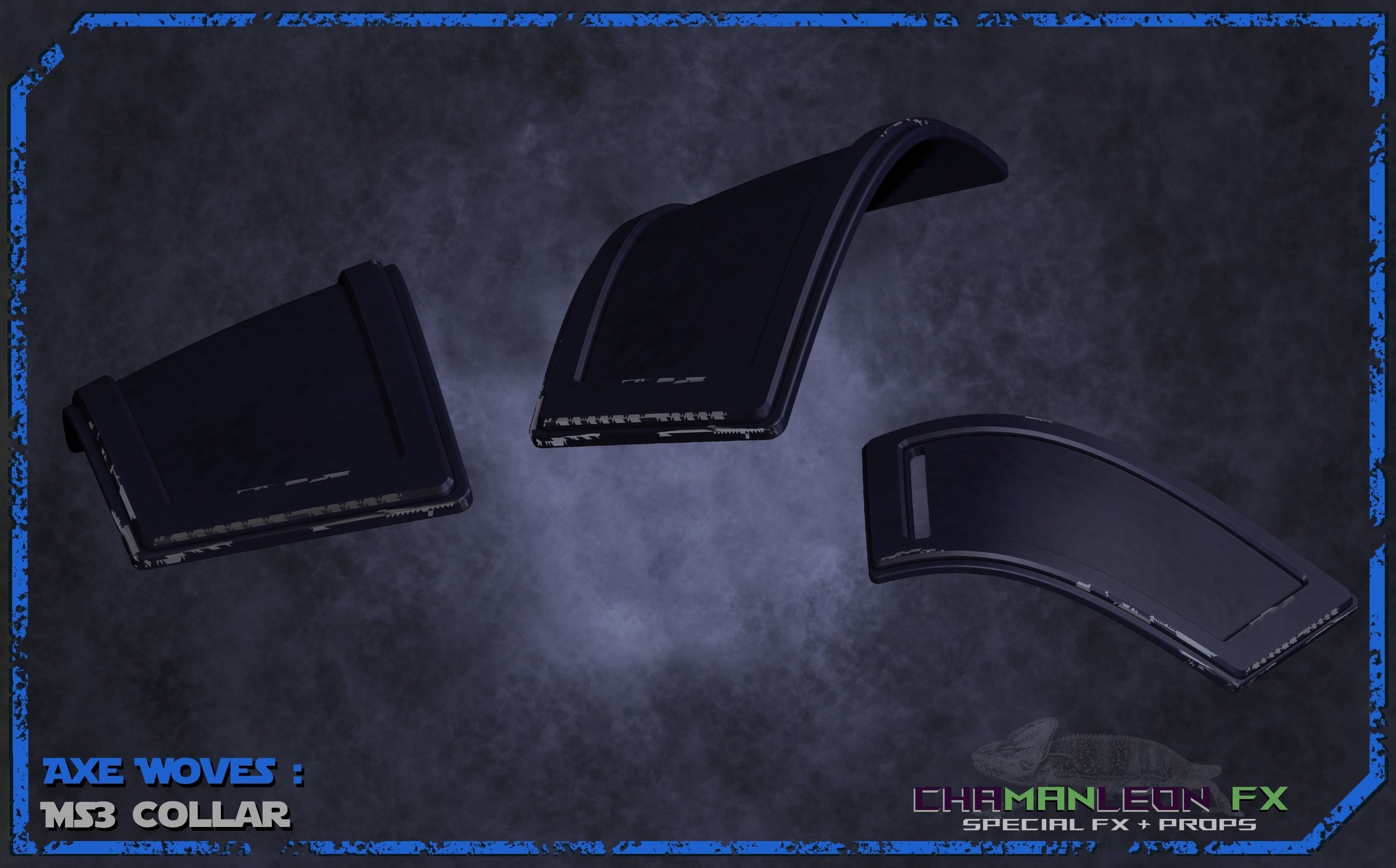 Axe Woves Collar Plates The Mandalorian Cosplay Armor 3D model 3D ...