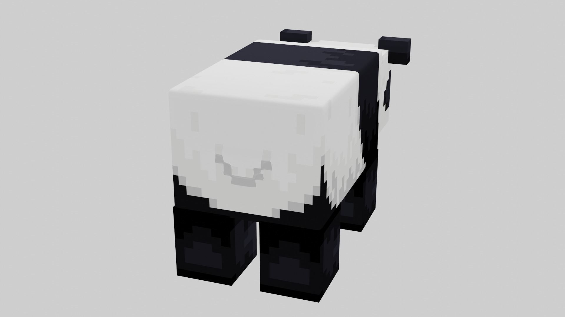 Minecraft Panda 3D model animated rigged | CGTrader