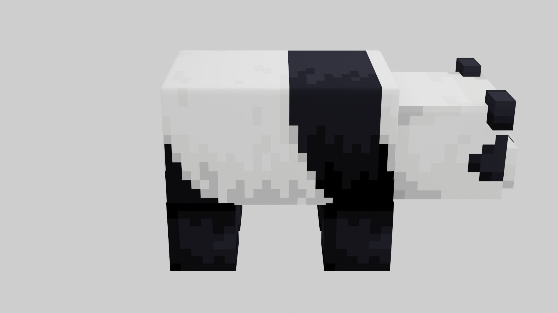Minecraft Panda 3D model animated rigged | CGTrader