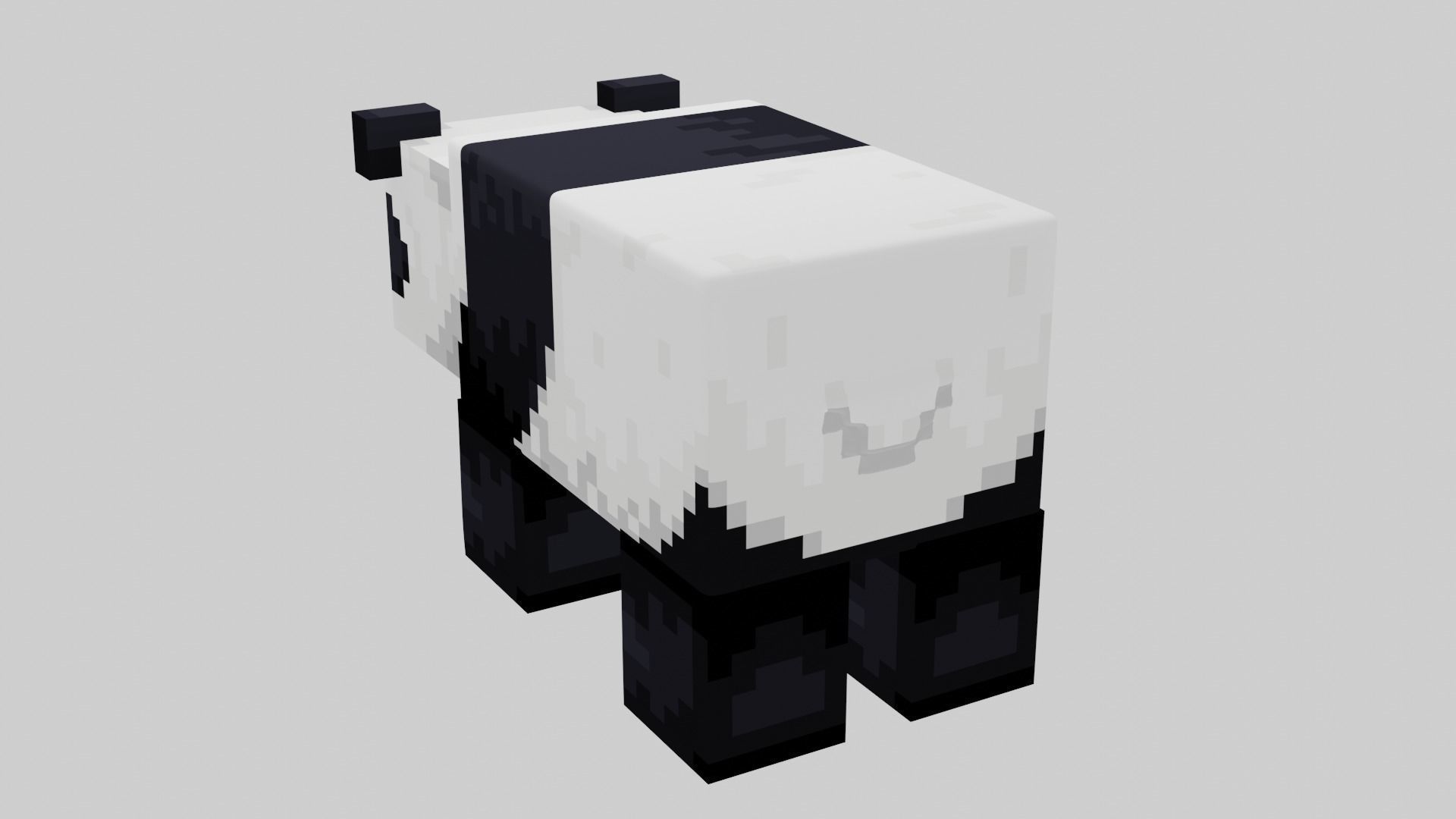Minecraft Panda 3D model animated rigged | CGTrader