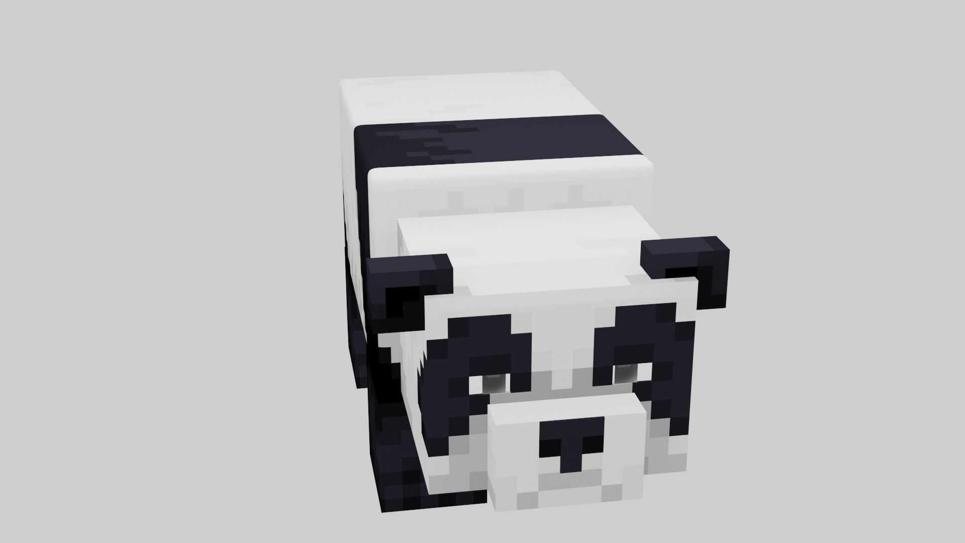 Minecraft Panda 3D model animated rigged | CGTrader