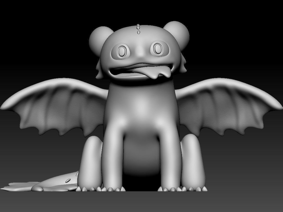 NightFury 3D model 3D printable | CGTrader