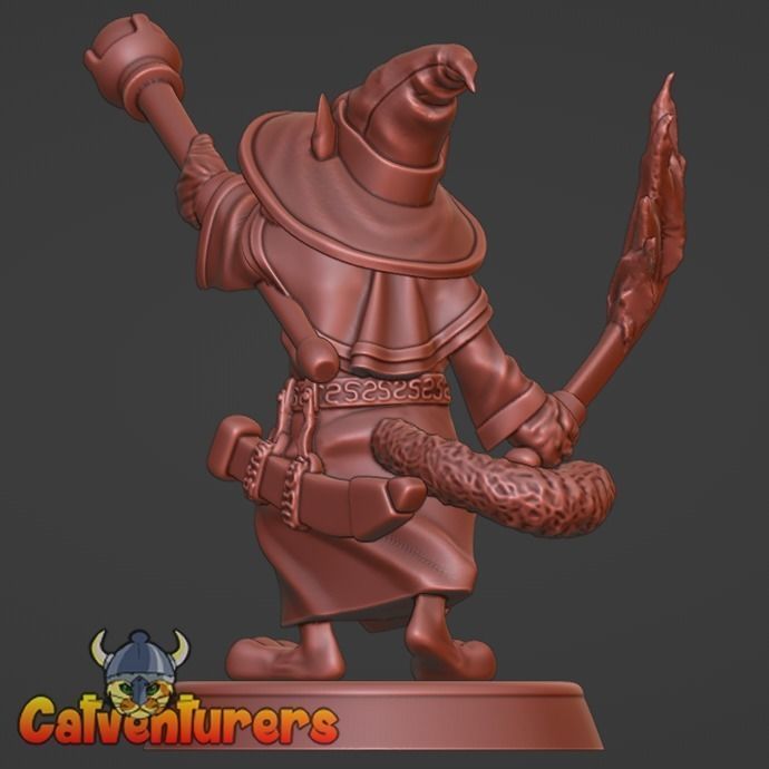 Wizard Cats set 3D model 3D printable | CGTrader