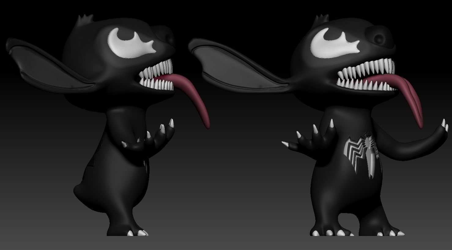 Stitch Venom free 3D model 3D printable | CGTrader