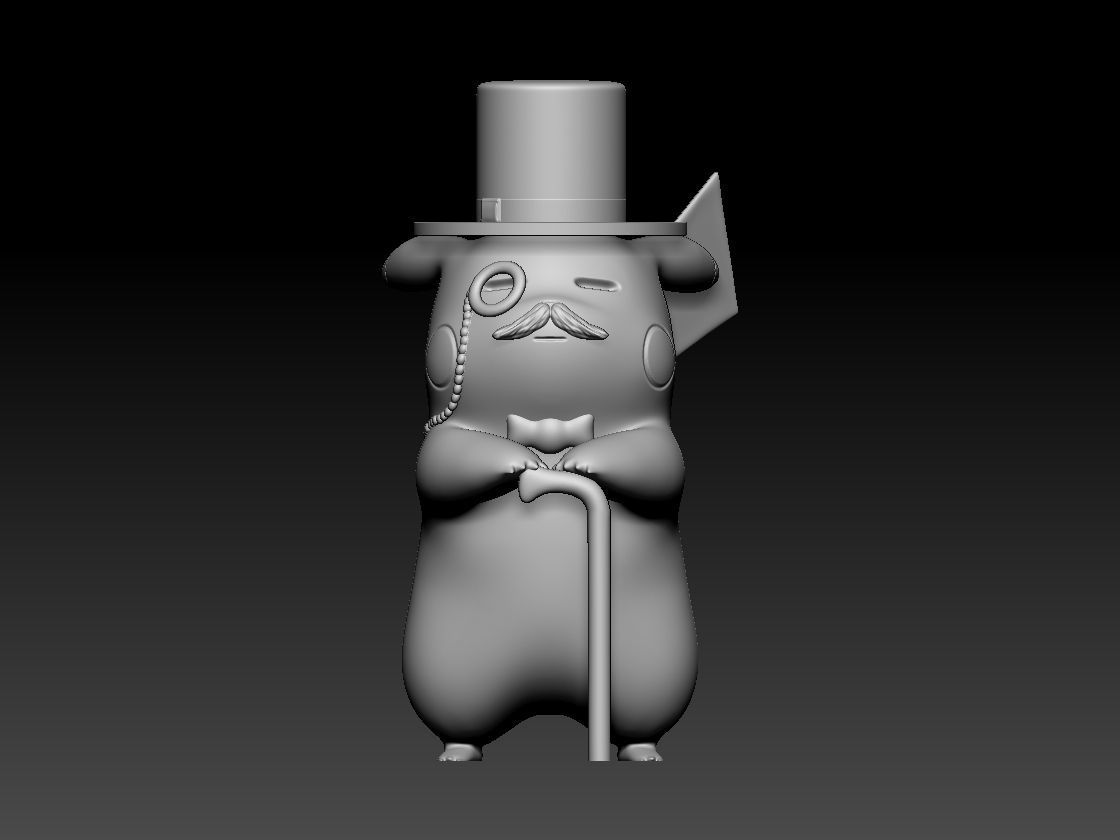 Sir Pikachu 3D model 3D printable | CGTrader