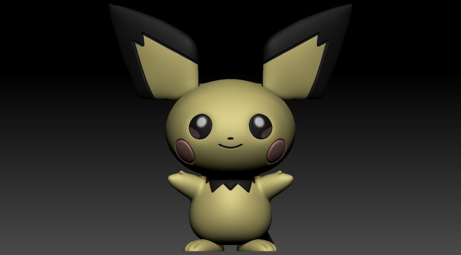 Pichu 3D model 3D printable | CGTrader