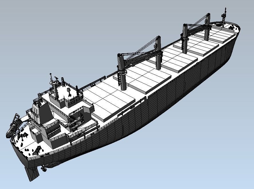 3D model Bulk carrier ship 3d low-poly model VR / AR / low-poly | CGTrader