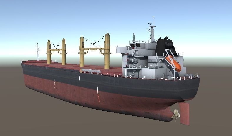 3D model Bulk carrier ship 3d low-poly model VR / AR / low-poly | CGTrader