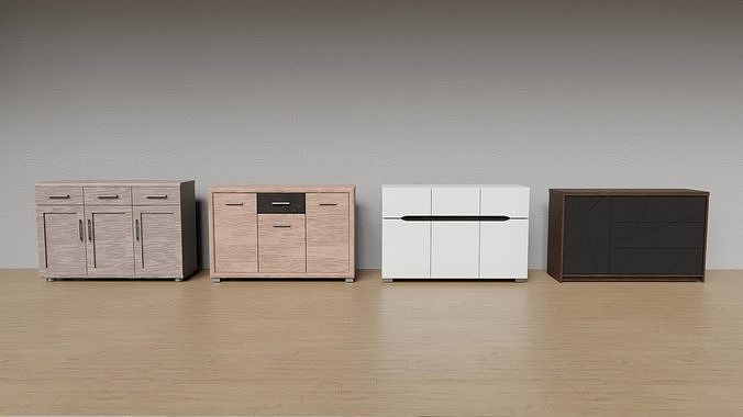 Commodes free 3D model | CGTrader