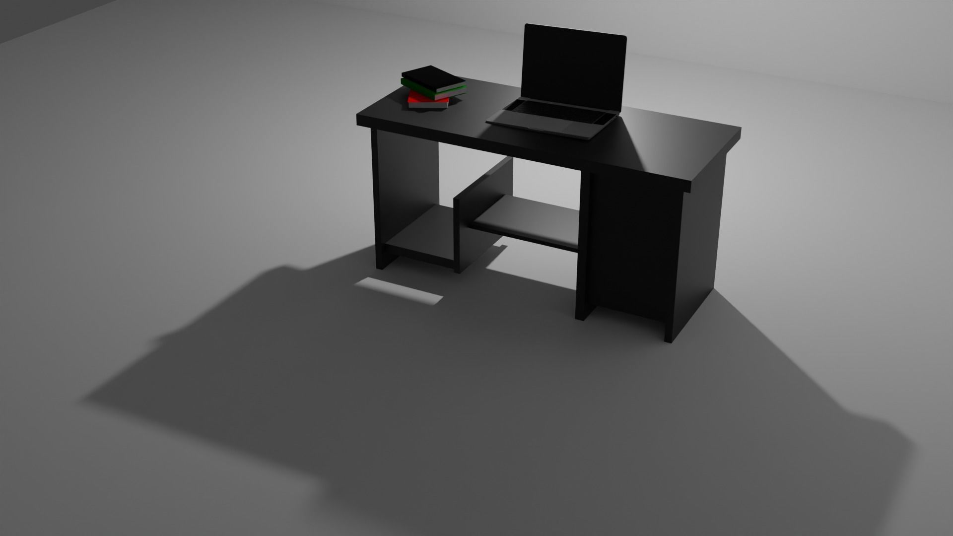 laptop desk 3D model | CGTrader