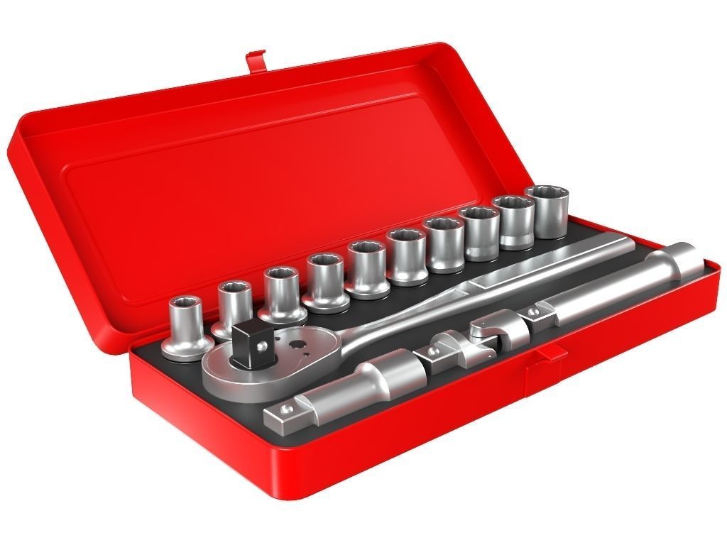 Socket Set1 3D model | CGTrader