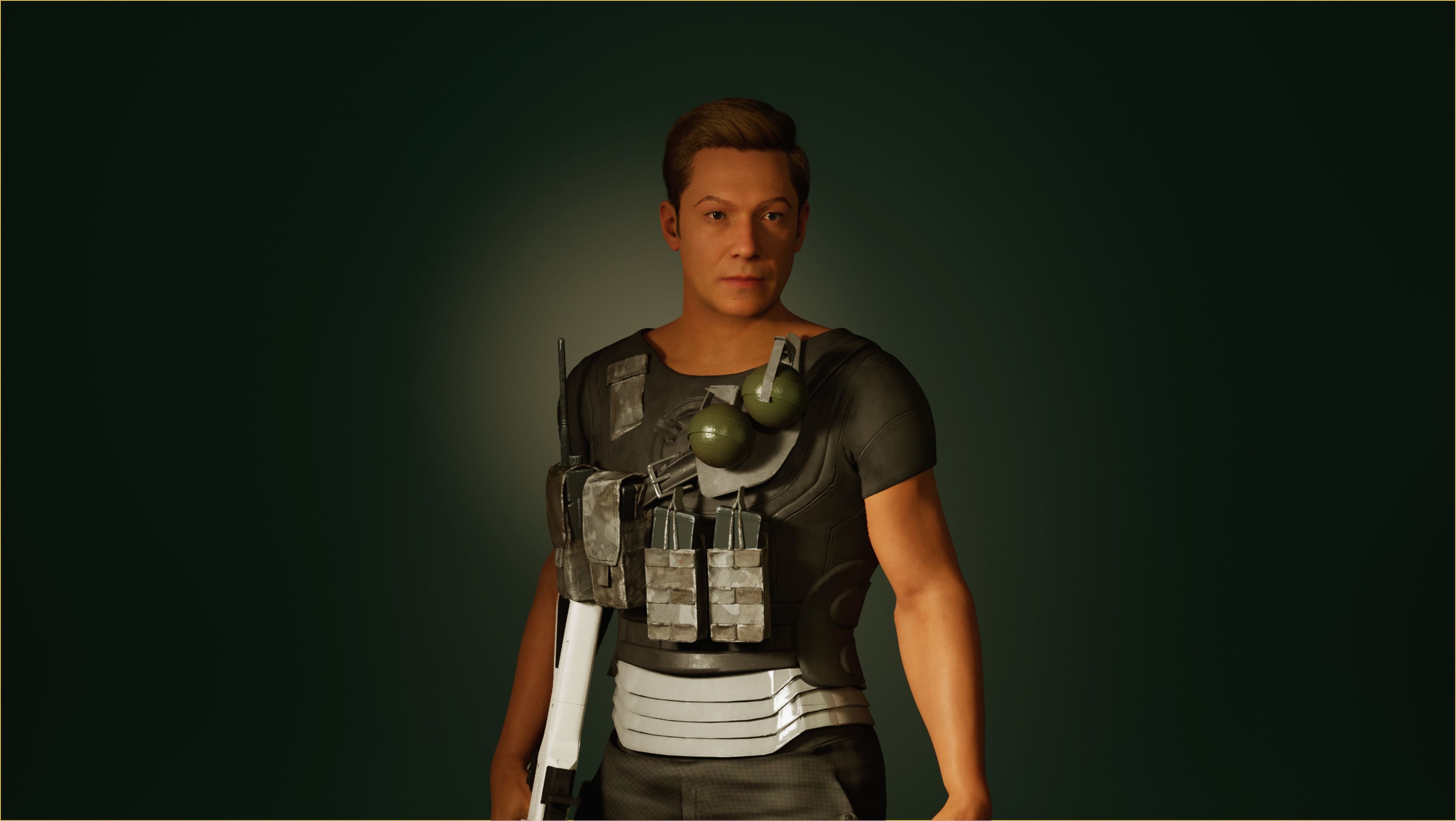 3D model Special forces outfit for Metahuman TallMed Male Body VR / AR ...