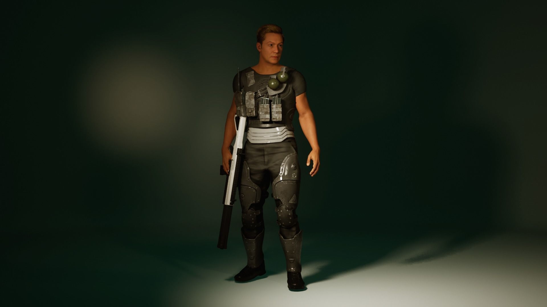 3D model Special forces outfit for Metahuman TallMed Male Body VR / AR ...