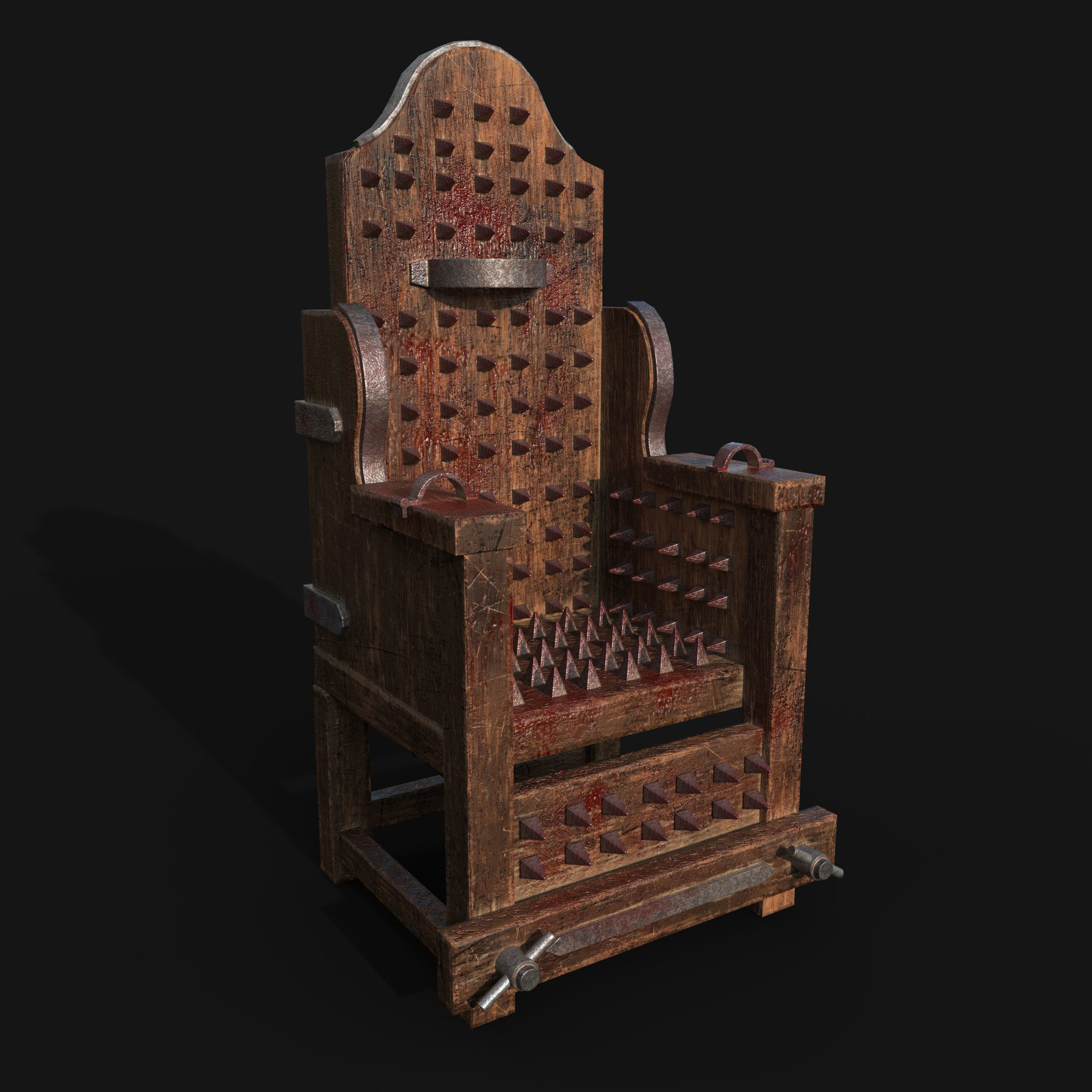 Medieval Torture Chair 3D model | CGTrader